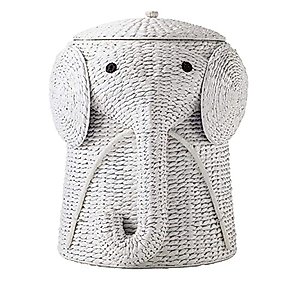 Home Decorators Collection Animal Bathroom Hamper, 20" Hx16 Wx17 D, White