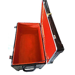 Original Superbrass American Pinewood 9-Stopper 3½ Octaves Portable Folding Indian Harmonium with Special Reeds + Fiberglass Case