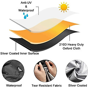 Replacement Canopy Top for Porch Swing, Strong Patio Swing Cover Universal Canopy for Garden Traditional 3 Person Swing (75x47x9inch, Beige)