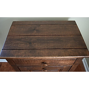 ZUMAHA Trash can | Rustic Special Walnut | Kitchen Trash can Cabinet