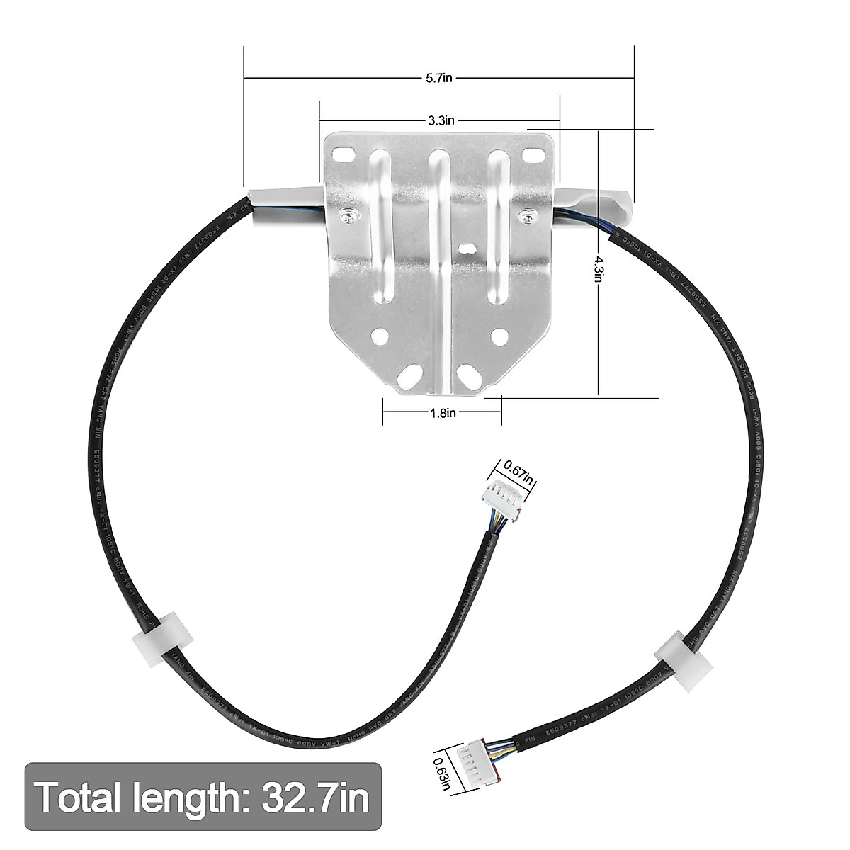 Upgraded DV-MCK/A1 Connection Stacking Kit with Longer Wire For Samsung Dryer and Washer ASSY Bracket Stacking Replacement Laundry Installation Accessory