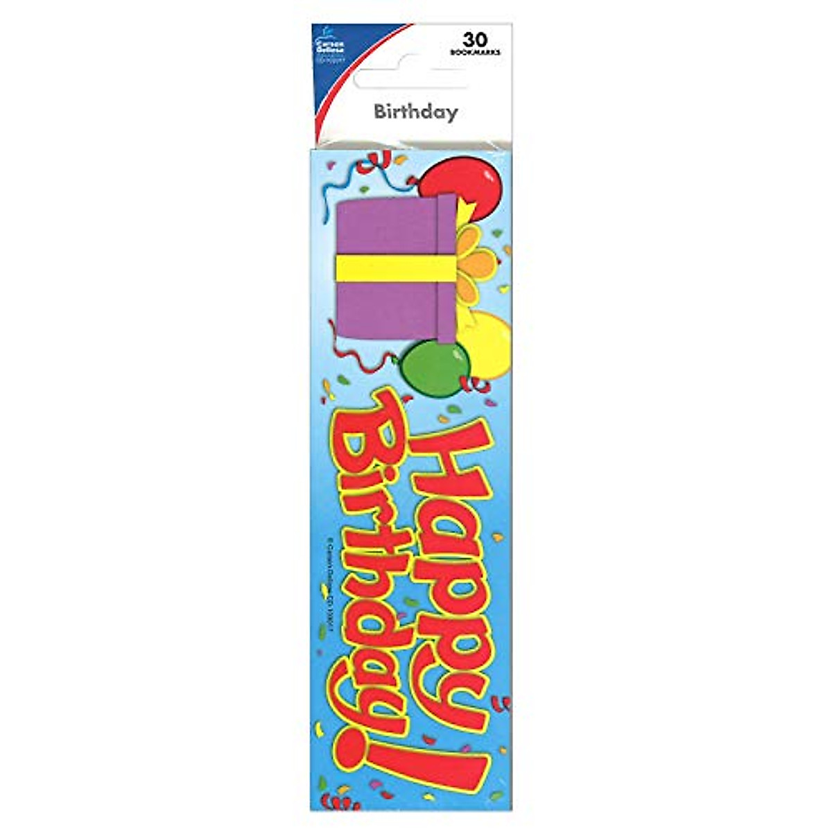 Carson Dellosa Happy Birthday Bookmarks for Kids Bulk Pack, Teachers Can Encourage Kids to Read and Show Appreciation to All Students with The Perfect Gift for Their Big Day - 30 Count