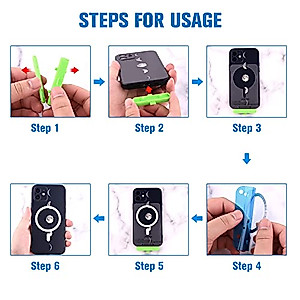 Cuniadwne 3 PCS Magnetic Sticker for Mag Safe Wireless Chager & Accessories, Strong Universal Magnet Ring Sticker for Any Smart Phone (White)