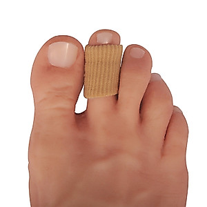 Dr. Frederick's Original Fabrigrip Toe Protectors - 2 Multiple-Use Pieces - Toe Covers to Prevent Blisters, Cushion Bunions, & More - Small