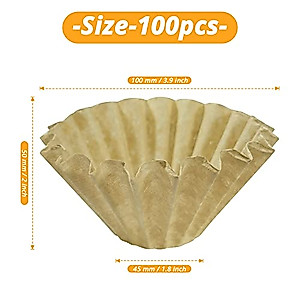 1-4 Cup Coffee Filters - High Quality Disposable Basket Coffee Filter for a Perfect Brew - Efficient and Convenient Small Coffee Filters 1 Cup - Eco-friendly and Biodegradable - 100 Count Pack