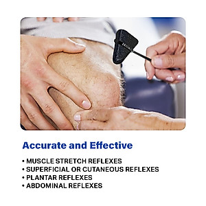 Santamedical Adult Deluxe Aneroid Sphygmomanometer with Stethoscope, Cuff and Carrying case & Santamedical Taylor Percussion Hammer