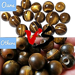 ywduoying Triple Protection Bracelet Lava Rock Mens Stone Bead Bracelet -Adjustable Tiger Eye 8MM Bracelet Essential Oil Diffuser Healing Chakra Yoga Bracelets, Gift for Her Him