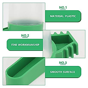generic 1Set Birds Water Dinking Feeder Bird Water Container Automatic Water Machine Plastic Feeding Supplies Water Feeder Bottle Cage Supply for Home Garden