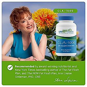 Uni Key Health CLA-1000 | Naturally Supports Healthy Weight Management | 800 mg Conjugated Linoleic Acid | 90 Servings