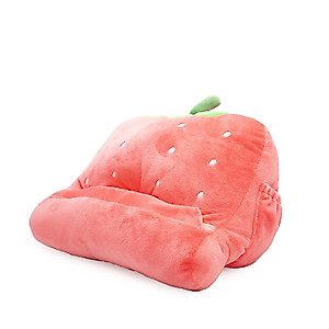Bewaltz Plush Tablet Tech Stand Kawaii Cute Fun Kawaii Soft Microfiber Unique Gift for Kids (Strawberry)