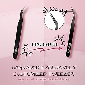 MilyBest DIY Eyelash Extension Kit with 144 Pcs Lash Clusters Bond and Seal Eyelash Glue Remover Eyelash Tweezers Applicator Beginner Set 10-16mm Thin Band Cluster Lashes Kit (Kit-2 Styles, M02)