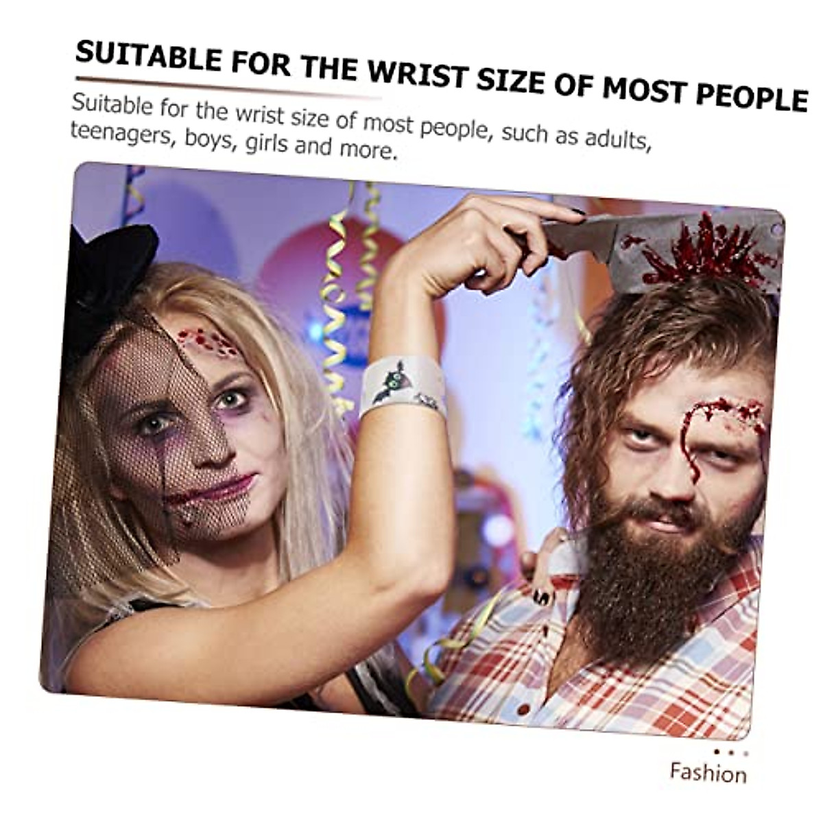 FOYTOKI 250 pcs Fillers Decorations Random Halloween Assorted Classroom Prizes Supplies Decoration Ring Witches Favors Goodie Bag Bracelet Spider Wristbands Bracelets Kids Party Snap Bulk