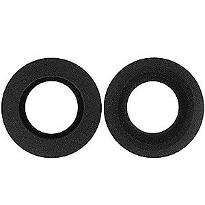 Geekria Comfort Foam Replacement Ear Pads for GRADO SR125, SR225, SR325, SR60, SR80, SR80e, M1, M2 Headphones Ear Cushions, Headset Earpads, Ear Cups Cover Repair Parts (Black)