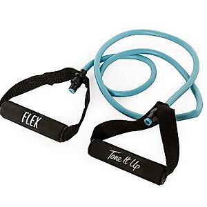 Tone It Up Resistance Band I Workout Rubber Resistance Band with Handles for Strength Training, Toning, and Sculpting - Arms, Legs, Glutes & Core Exercises