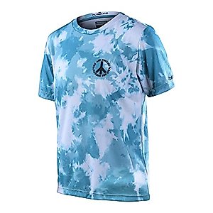 Troy Lee Designs Cycling MTB Bicycle Mountain Bike Jersey Shirt for Youth, FLOWLINE SS Jersey (Ivy, LG)