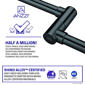 Braccia Series 24" Wall Mounted Pot Filler in Gunmetal Black | 24” Reach Spout Solid Brass Two Handle Dual Shut-Off Valve Double Joint Swing Arm Wall Mount Kitchen Folding Faucet | KF-AZ258GM