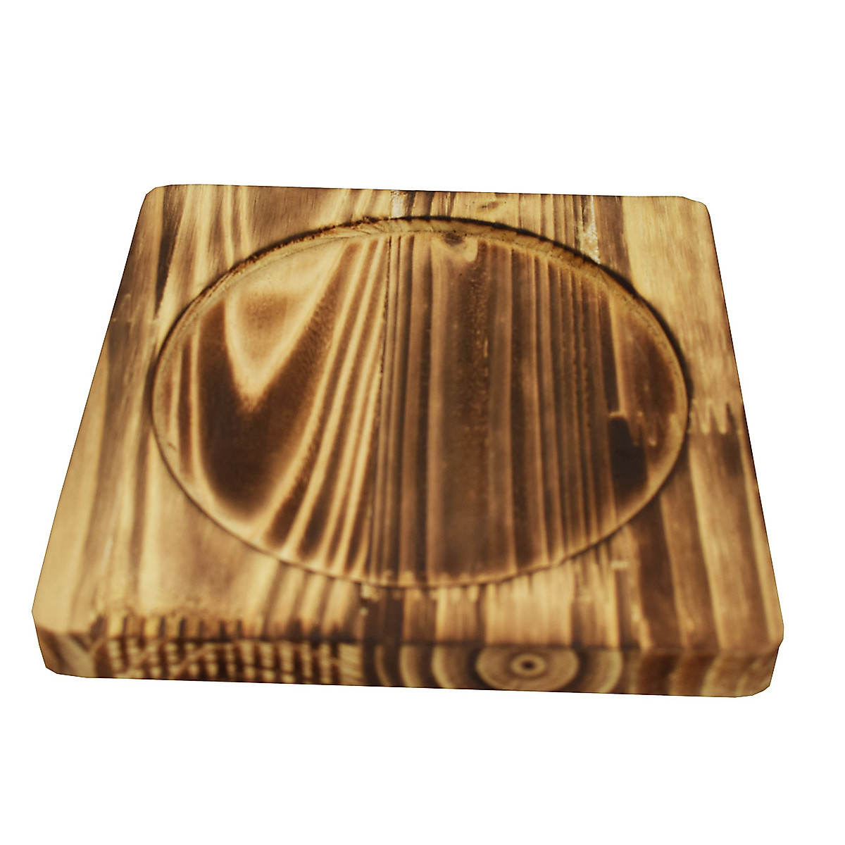 Square Wood Underliner/Trivet for Cast Iron/Hot Dish (6.25" x 6.25") Sunrise Kitchen Supply - Pack of 2