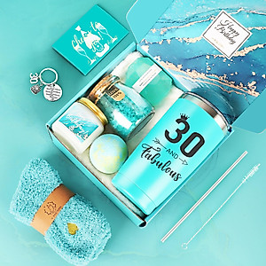 30th Birthday Gifts for Her, 30th Birthday Gifts for Women, 30 and Fabulous 30th Birthday Gift Ideas, 30 30th Birthday Gift Baskets for 30 Year Old Mom Sister Friend Wife Coworker Born in 1994