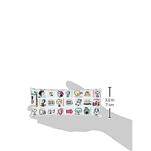Snoopy SPZ-2632 0271 Women's Pen Case, Pencil Case, Small Items, Glasses Case, Clear Multi Case, Large, clear (SPZ-2633), One Size