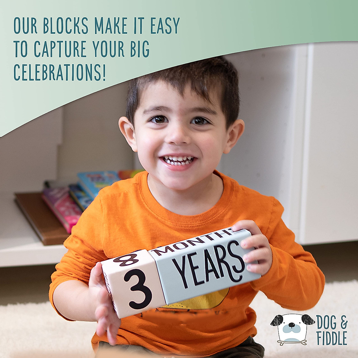 Dog & Fiddle Baby Milestone Blocks & Baby Shower Gifts. Baby Girl Baby Month Milestone Baby Girl Shower Gift Milestone Blocks for Baby boy Baby Age Milestone Blocks Baby Months Photo Prop