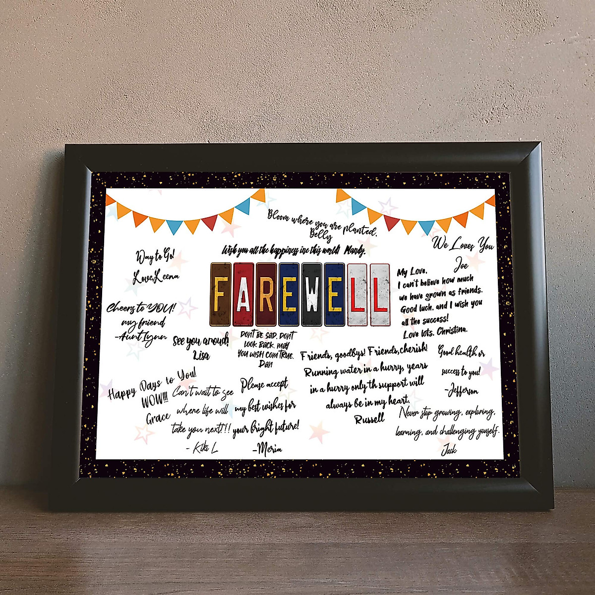KMLIFE Farewell Jumbo Card, 22x14 Inches, Elegant Design, Inspirational Sentiment, Premium Quality, Perfect for Farewell Party