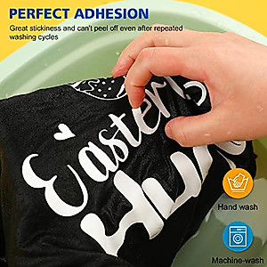CAREGY HTV Heat Transfer Vinyl White Iron on Vinyl 12 inch x50 Feet Roll Easy to Cut & Weed DIY Design for T-Shirts (White)