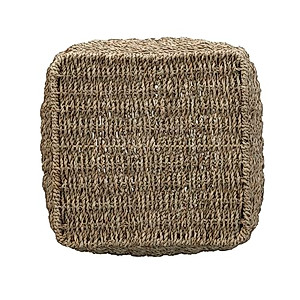 Household Essentials Handled Basket, Natural Seagrass