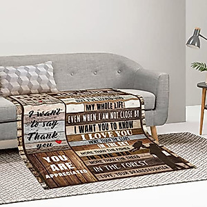 Grandpa Gifts, Gifts for Grandpa Blanket 50"x60", Grandpa Birthday Gifts from Granddaughter Soft Cozy Flannel Throw Blanket Christmas for Grandfather