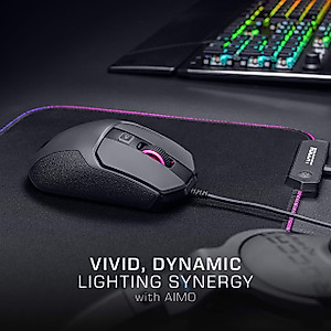 ROCCAT Kain 100 Aimo RGB PC Gaming Mouse - Black