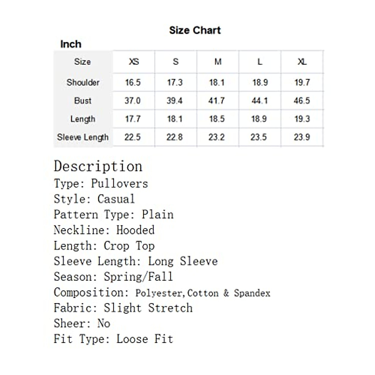 MakeMeChic Women's Cropped Hoodie Casual Workout Crop Sweatshirt Tops A Black M