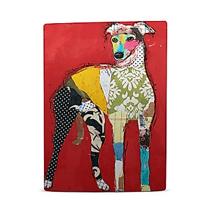 Head Case Designs Officially Licensed Michel Keck Greyhound Art Mix Vinyl Faceplate Sticker Gaming Skin Case Cover Compatible with Sony Playstation 5 PS5 Disc Edition Console & DualSense Controller