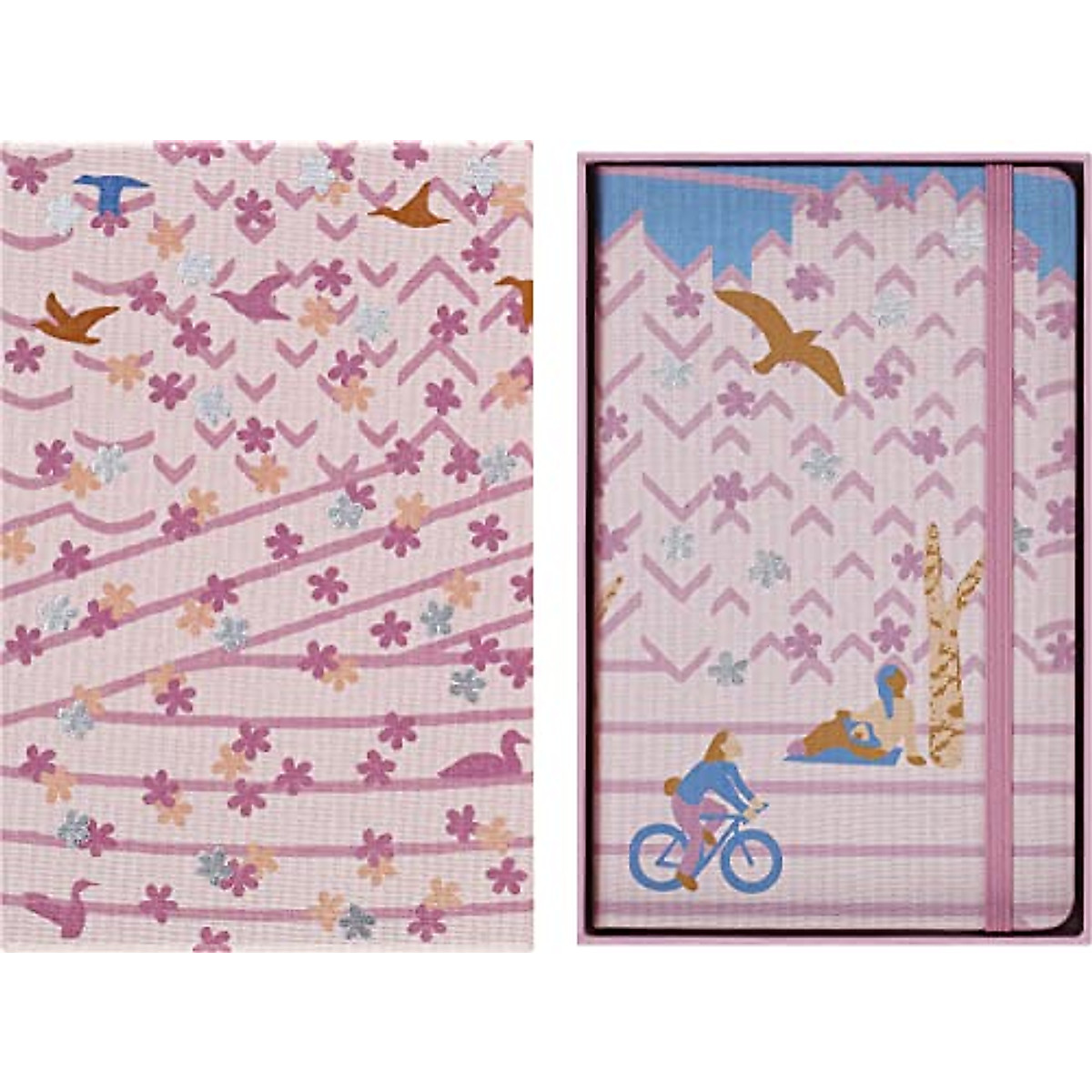 Moleskine Limited Edition Sakura Notebook, Hard Cover, Large (5" x 8.25"), Ruled/Lined & Plain/Blank, Bundle Collector's Box