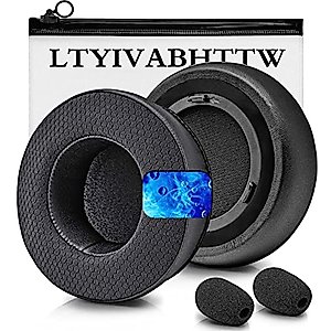 Virtuoso XT Cooling Gel Earpads - Compatible with Virtuoso RGB Wireless SE Headset, Hybrid Fabric Thicker Cooling Gel Replacement Earpads (Cooling Gel Black Fabric)