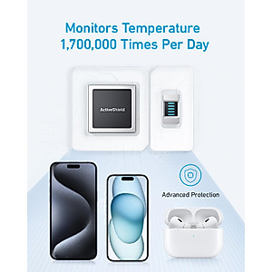 Anker Magnetic Power Bank 10,000mAh, Wireless Portable Charger, 20W Fast Charging Battery Pack with USB-C, Magsafe-Compatible with Magsafe,iPhone 15/15 Plus/15 Pro/15 Pro Max, iPhone 14/13/12 Series