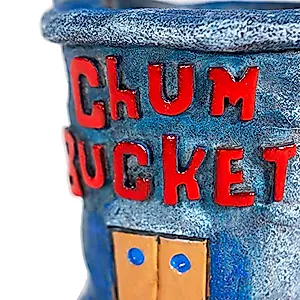 Penn-Plax Spongebob Squarepants Officially Licensed Aquarium Ornament – The Chum Bucket – Medium