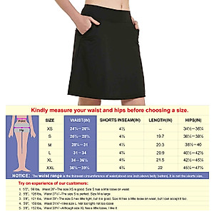 Women Skorts Knee Length Skirts Causal Skorts Skirts with Pockets Golf Skirt Plus Size Skorts Longer Length Tennis Skirt Leaf M