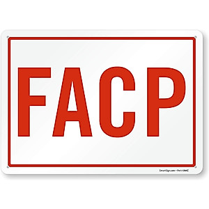 SmartSign "FACP" Sign | 10" x 14" Aluminum