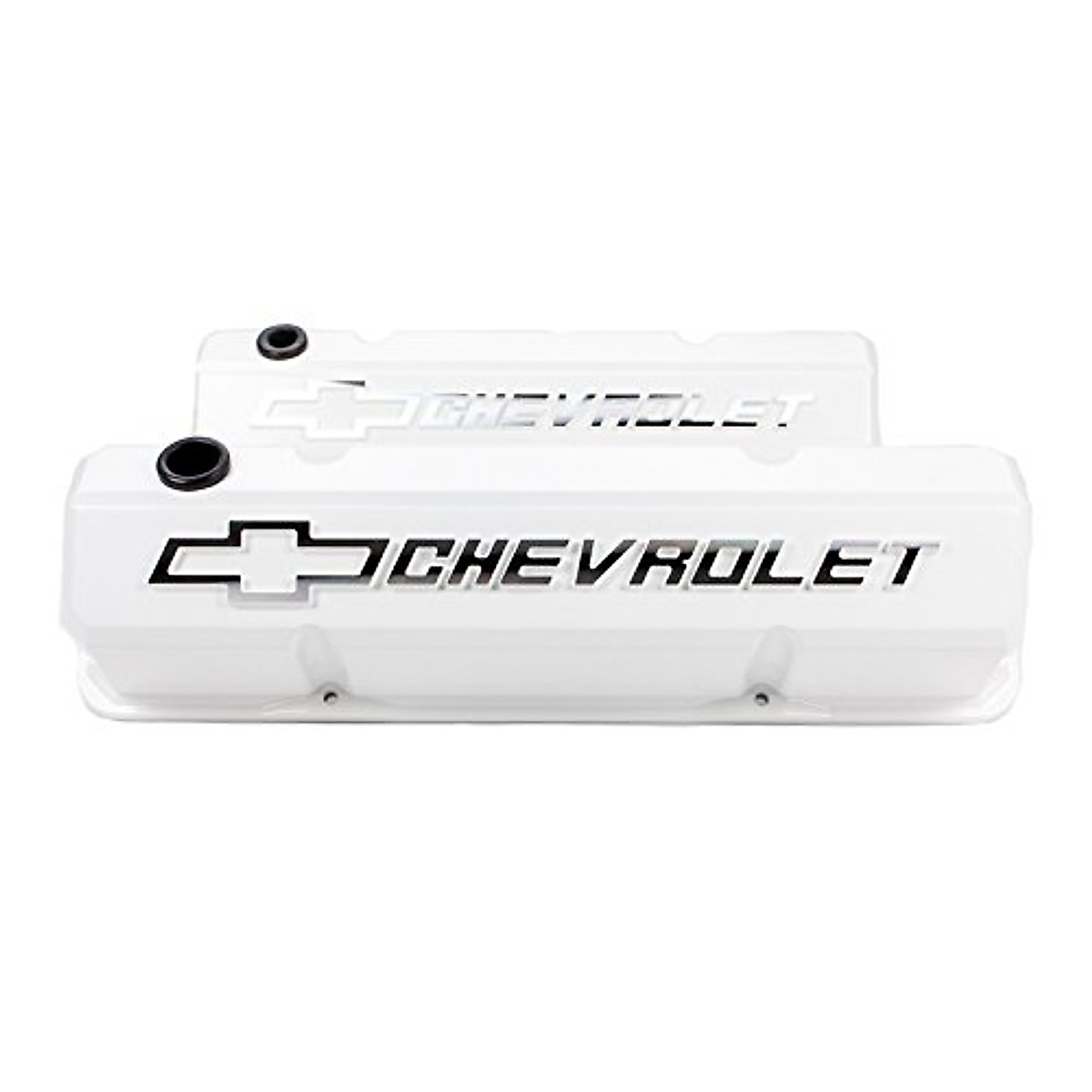 Proform 141-935 Slant Edge Valve Cover for Small Block Chevy, White