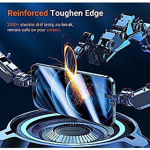 TORRAS Diamond Shield iPhone 12 Pro Max Screen Protector [10X Military Grade Protection] [2 Pack] Fingerprint Resistant [Eye-Protection] 9H Tempered Glass Screen Protector for iPhone 12 Pro Max, 6.7" Shatterproof] 9H Anti-Scratch with Install Frame 6.7",