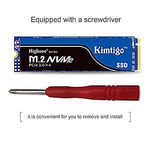 kimtigo 256GB SSD M.2 2280 NVMe Interface PCIe Gen 3x4 Internal Solid State Drive (Read/Write Speed up to 2500/1100 MB/s) 3D NAND KTP-660