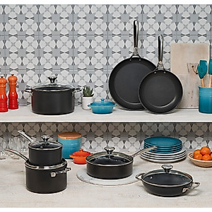 Le Creuset Toughened Nonstick PRO Saucepan With Glass Lid, 2 qt.