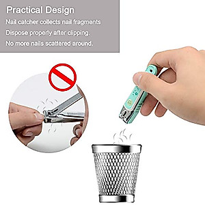 PAFASON Nail Clipper Set with Nail Catcher & Nail File Super Sharp for Fingernail & Toenail Clippers for Men & Women