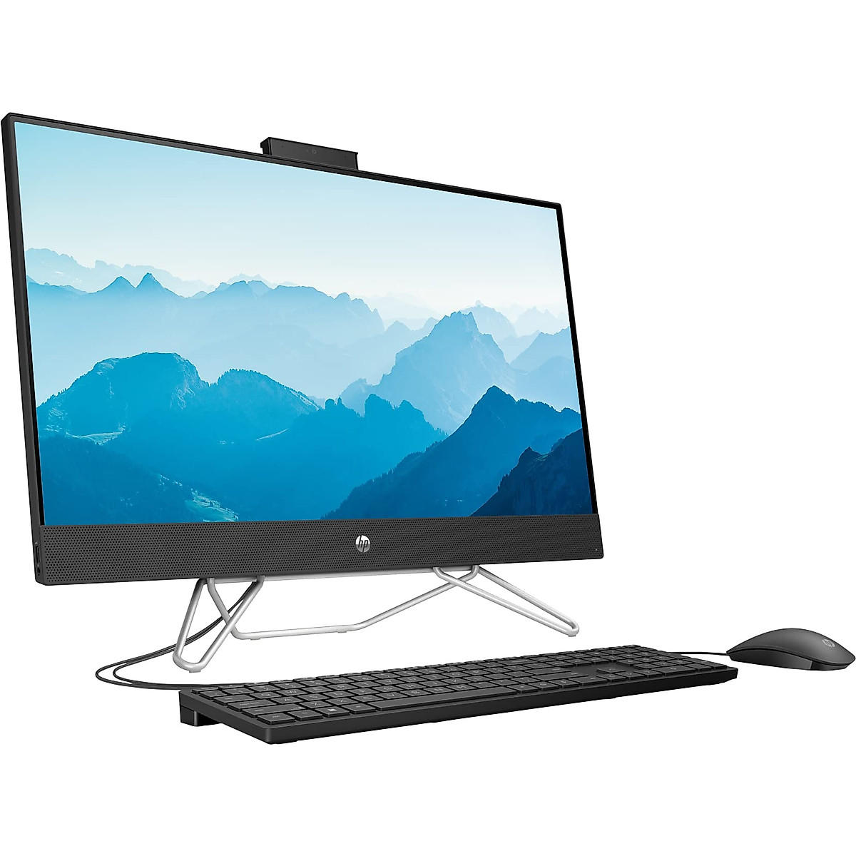 HP 2022 Newest All-in-One Desktop Computer, 27'' Full HD Display, AMD Ryzen 5 5500U Processor, 16GB RAM, 1TB SSD, Wi-Fi, HDMI, Webcam, Bluetooth, Windows 11 Home, Black