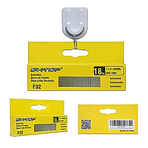 BHTOP F32 1 1/4" 18 Guage Galvanized brad Nails (1000-Pack)