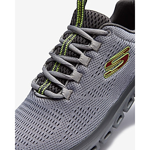 Skechers mens Skechers Men's Glide Step Fasten Up Lace-up Sneaker Oxford, Grey, 9.5 US