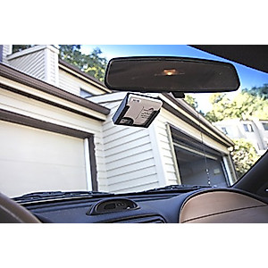 Free Thought Designs Toll Transponder Holder for Fastrak Pass in California (CA) 4 Point Mount - Black, Made in The USA