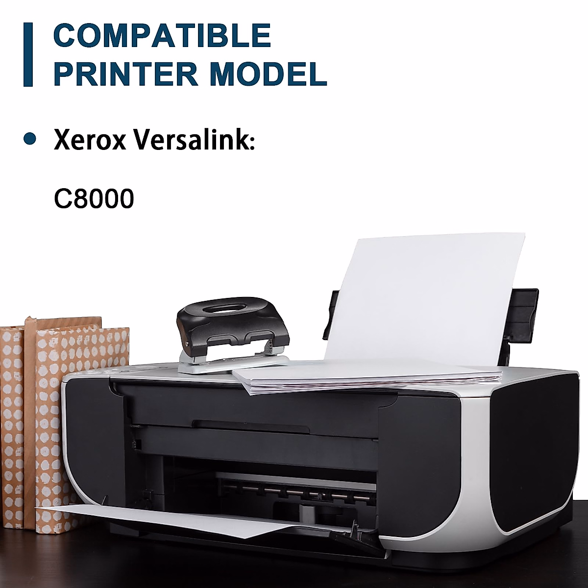 VersaLink C8000 Toner Cartridge Replacement for Xerox 106R04049 106R04046 106R04047 106R04048 C8000 Black Cyan Magenta Yellow High Capacity Toner-Cartridge for Versalink C8000 Printer