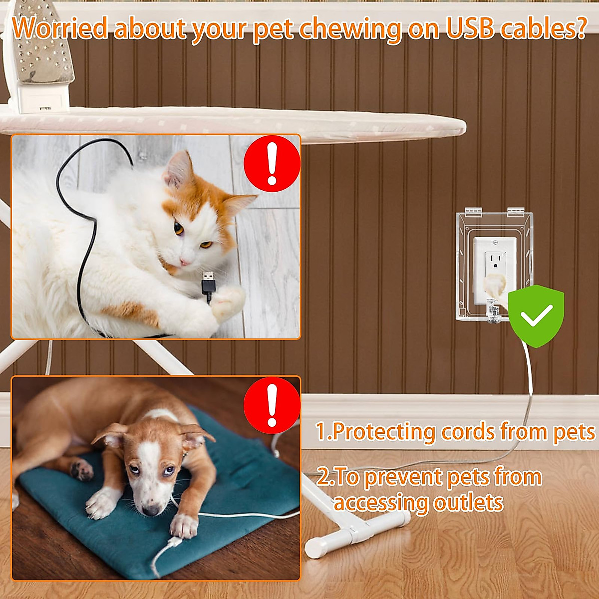 groword Switch Cover,Baby Proof Light Outlet Covers,Child Safety Switch Plate Guard,Wall Plug Box,Kids Electrical Protector Box Fits All Outlet 4.95" H X 3.35" W X 1.77" D or Smaller (1 Pack)