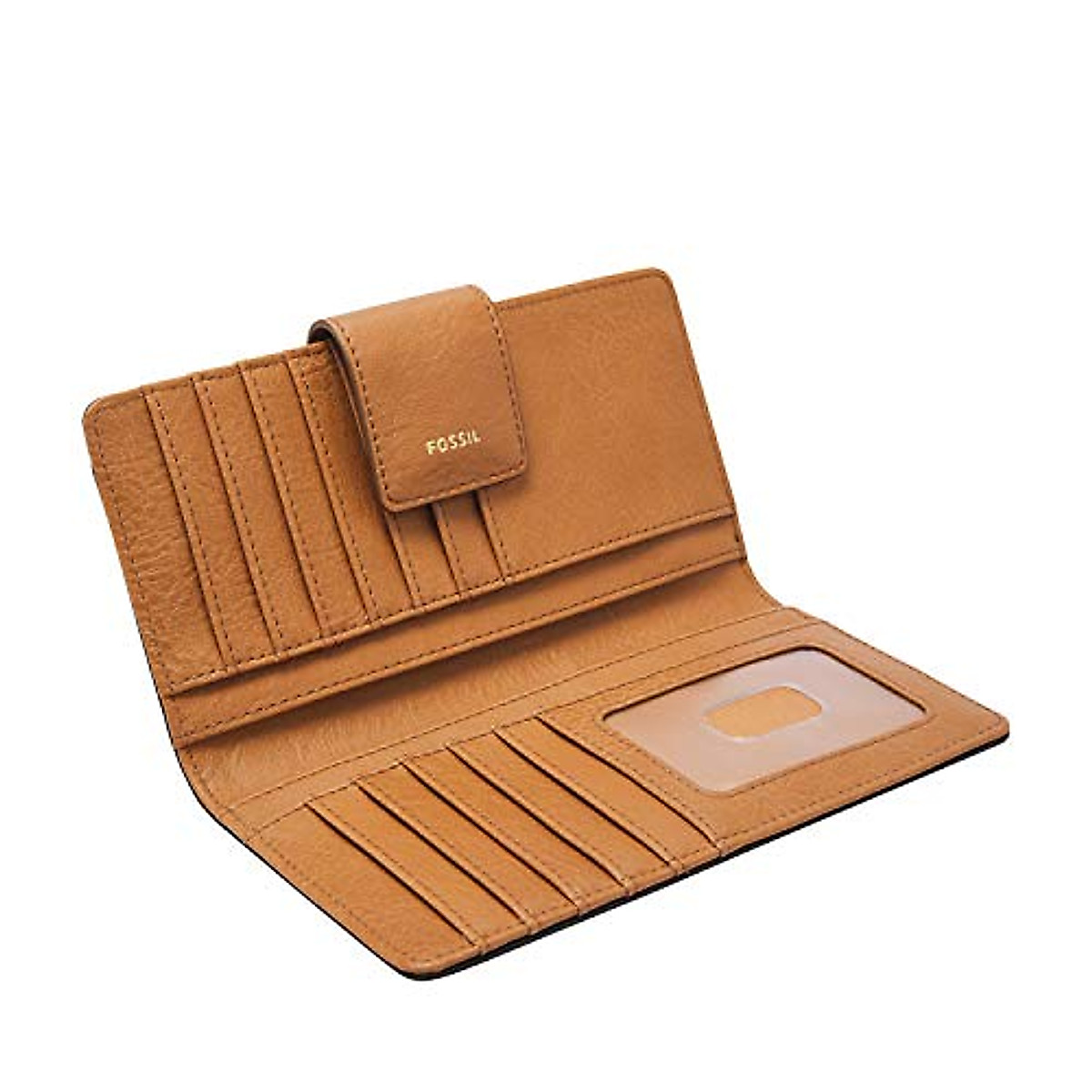Fossil Women's Logan Leather RFID-Blocking Tab Clutch Wallet