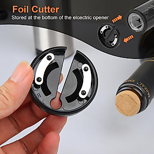 Bsteciar Rechargeable Electric Wine Openers Set,Cordless One-click Automatic Electric Wine Bottle Opener,Aerator, Vacuum Stoppers, Foil Cutter and Bottle Opener for Home Bar and Outdoor Parties